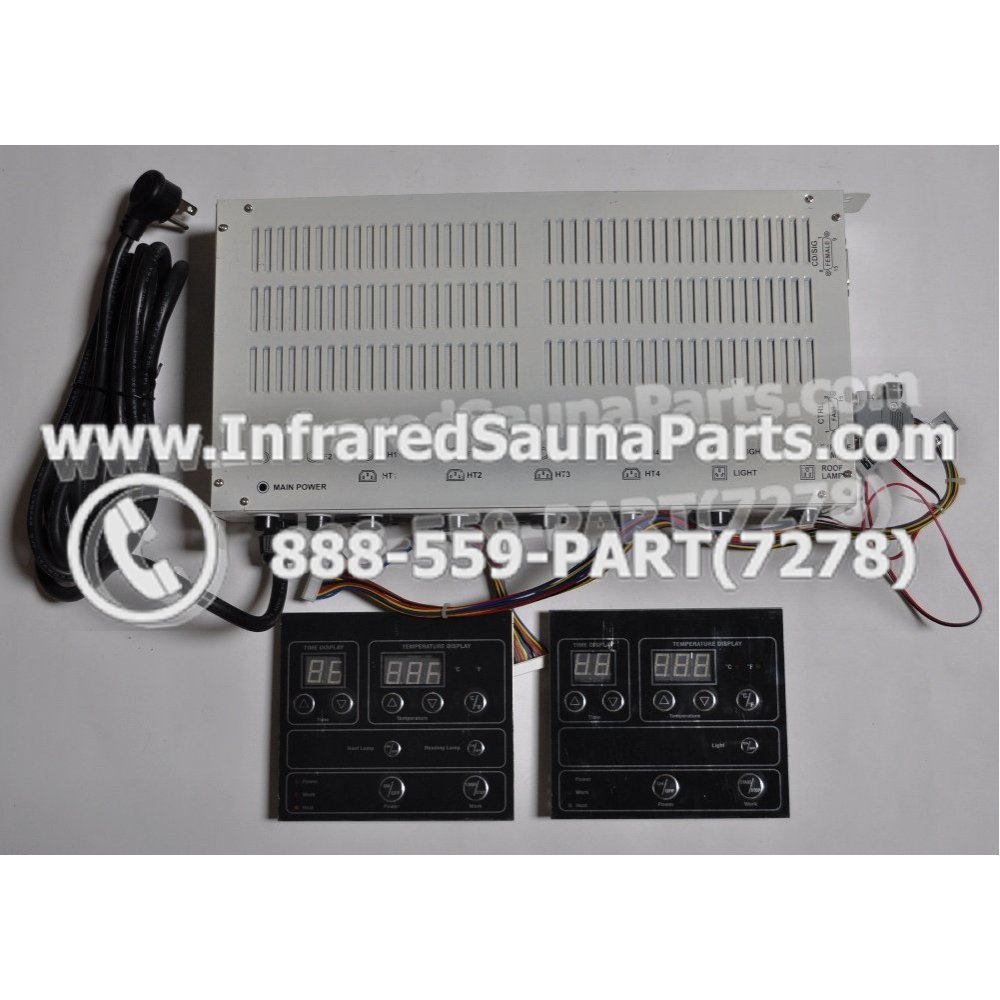 COMPLETE CONTROL POWER BOX LUX INFRARED SAUNA STYLE 4 WITH TWO CONTROL ...