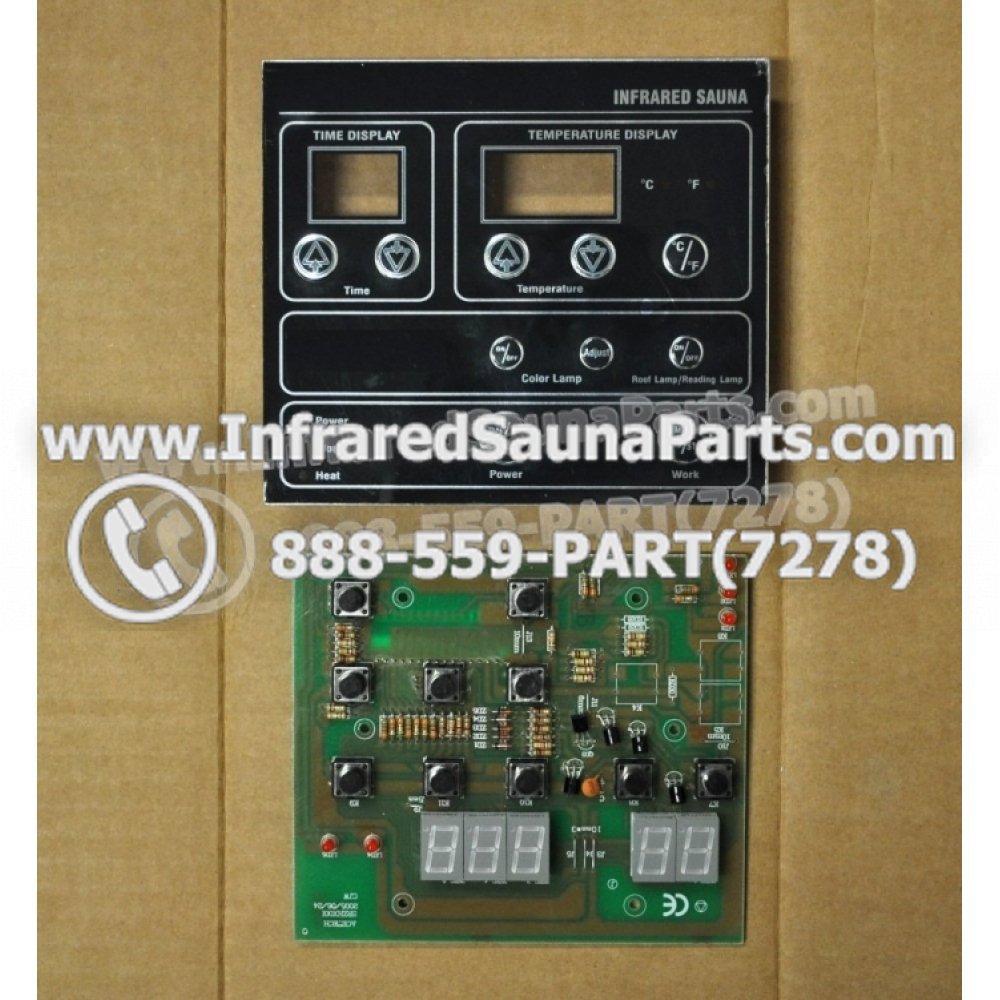 CIRCUIT BOARD WITH FACE PLATE SRZHX001 - (10 BUTTONS) GAIA CIRCUIT ...