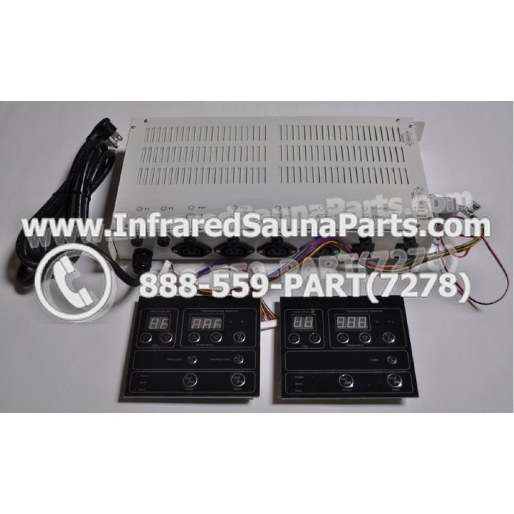 COMPLETE CONTROL POWER BOX WASAUNA INFRARED SAUNA STYLE 4 WITH TWO ...