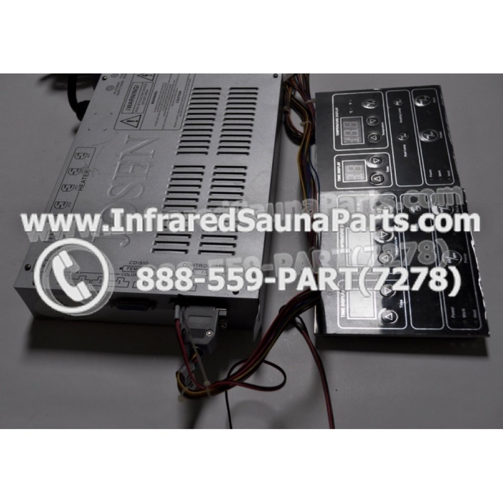 COMPLETE CONTROL POWER BOX WASAUNA INFRARED SAUNA STYLE 3 WITH TWO ...