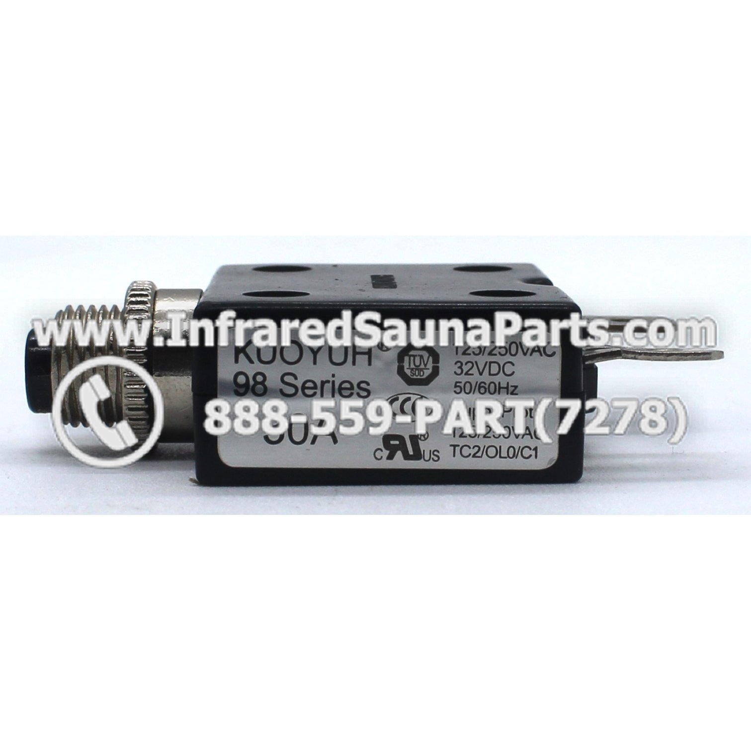 RELAYS / SOLID RELAY WITH RESET BUTTON 30AMP RELAYS / SOLID RELAYS